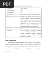 The Edwards Personal Preference Schedule | PDF | Psychology ...