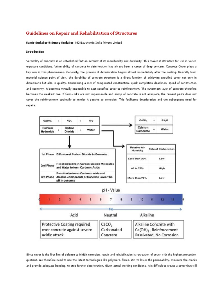 Guidelines On Repair and Rehabilitation of Structures | PDF | Fibre ...