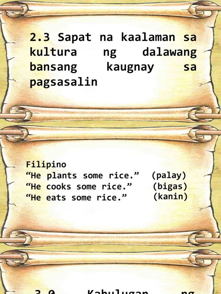 Introduksyon Sa Pagsasalin | PDF | Translations | Applied Linguistics