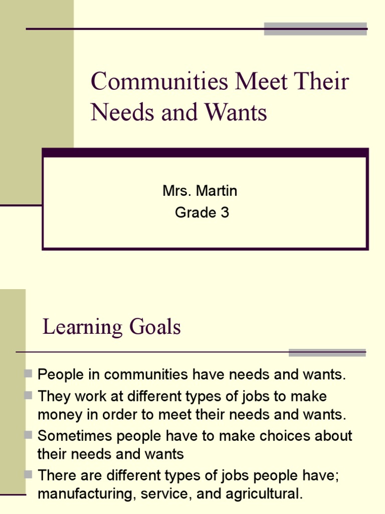 Communities Meet Their Needs and Wants-Safepics | PDF | Technology ...