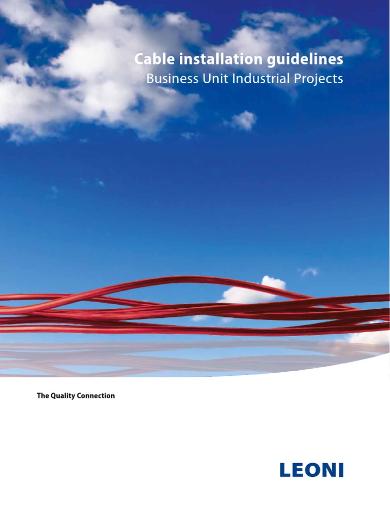 Cable Installation Guidelines: Business Unit Industrial Projects ...