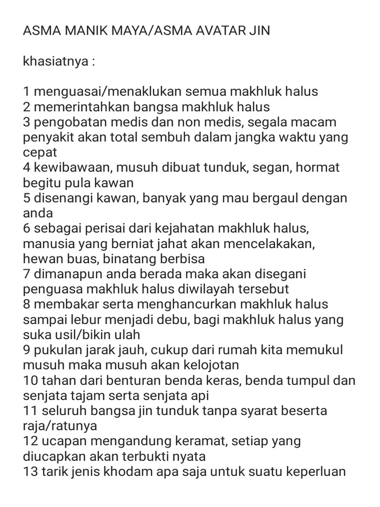 Asma Manik Maya | PDF