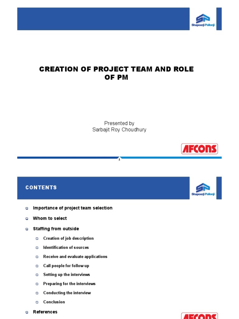 Selecting the Right Team: A Guide to Recruiting Project Team Members ...