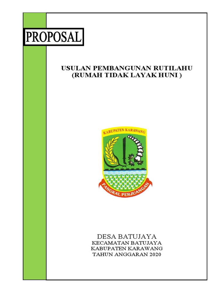 Proposal Rutilahu Ds. Batujaya | PDF