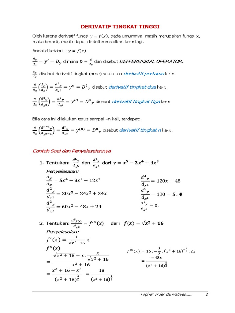 Derivatif Tingkat Lanjut | PDF