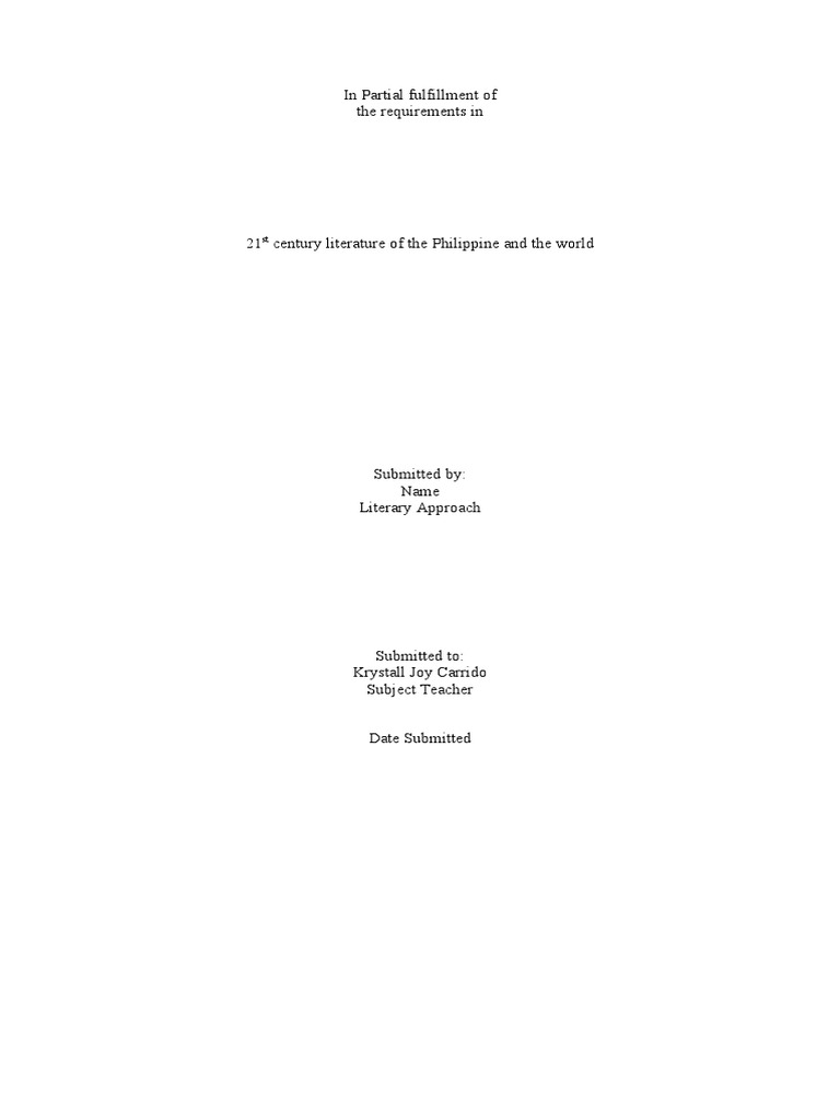 Sample Lit Analysis | PDF | Narration | Writers