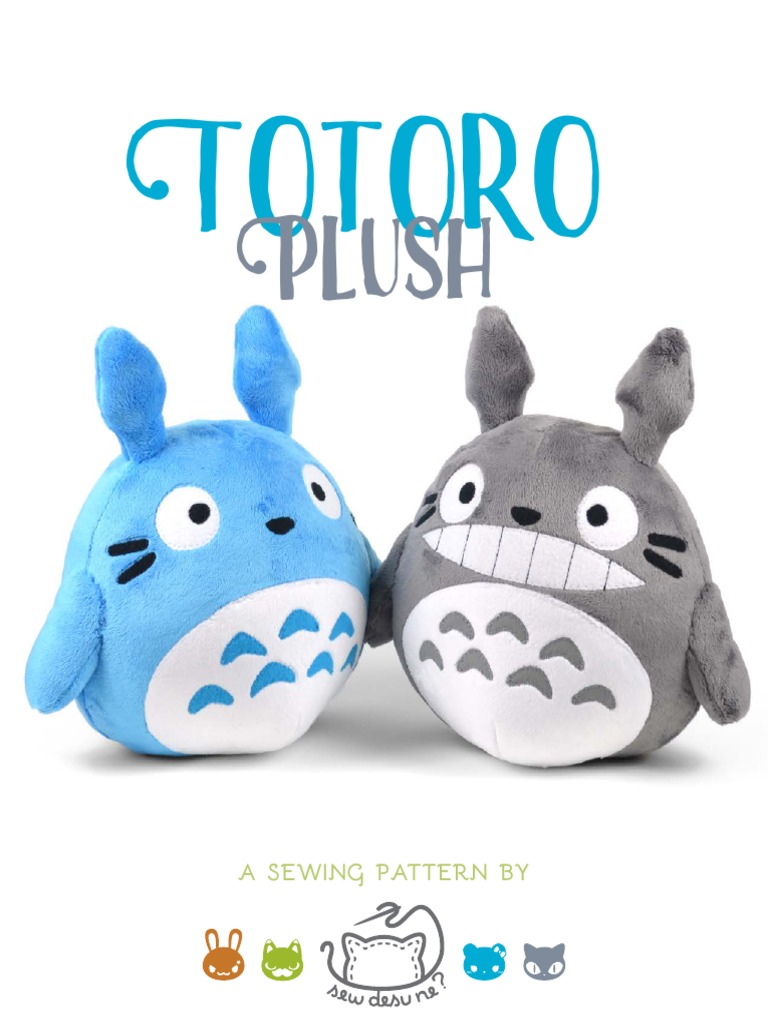Totoro Plush Sewing Pattern by Sewdesune-Db8mw23 PDF | PDF