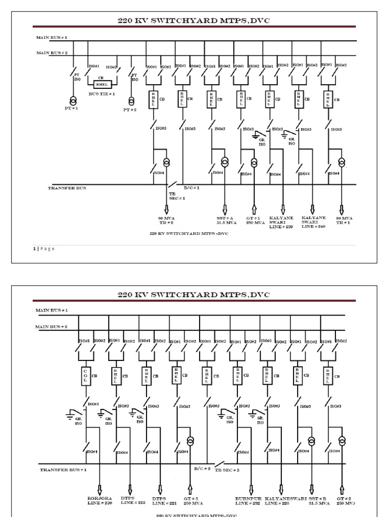 MTPS Switchyard SLD | PDF