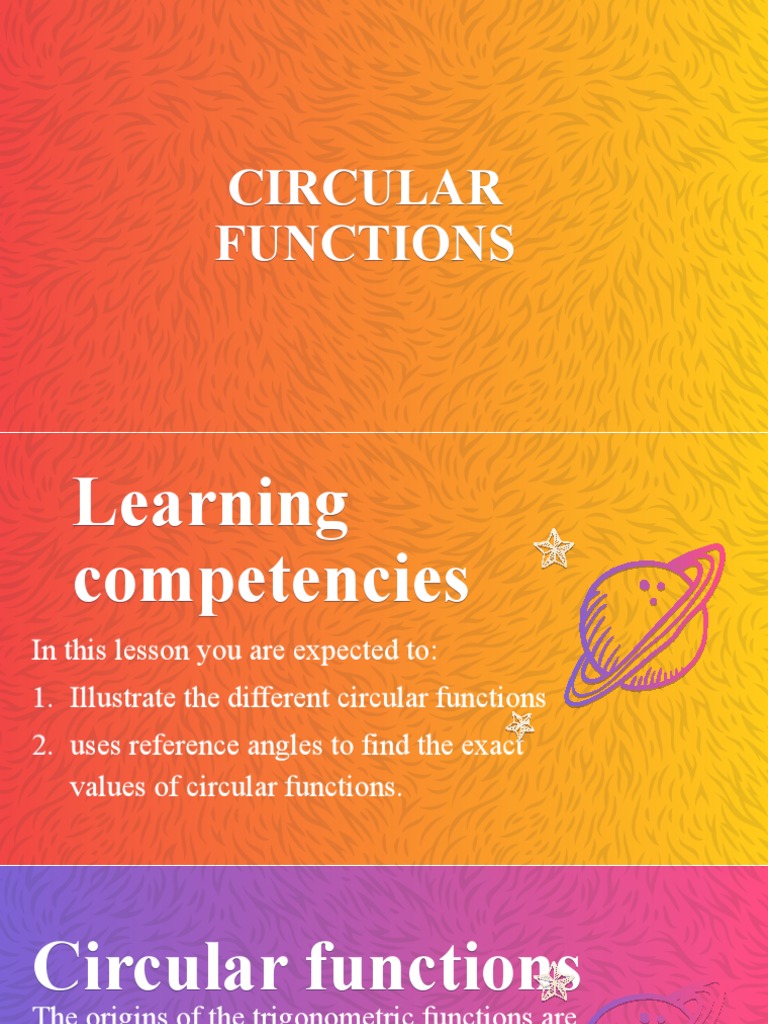 Circular Functions | PDF