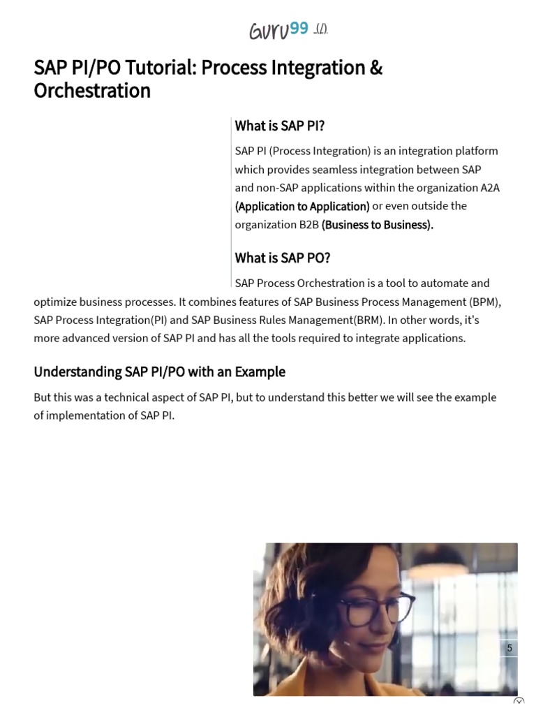 SAP PI - PO Tutorial - Process Integration & Orchestrationth | PDF | Sap Se | Integral