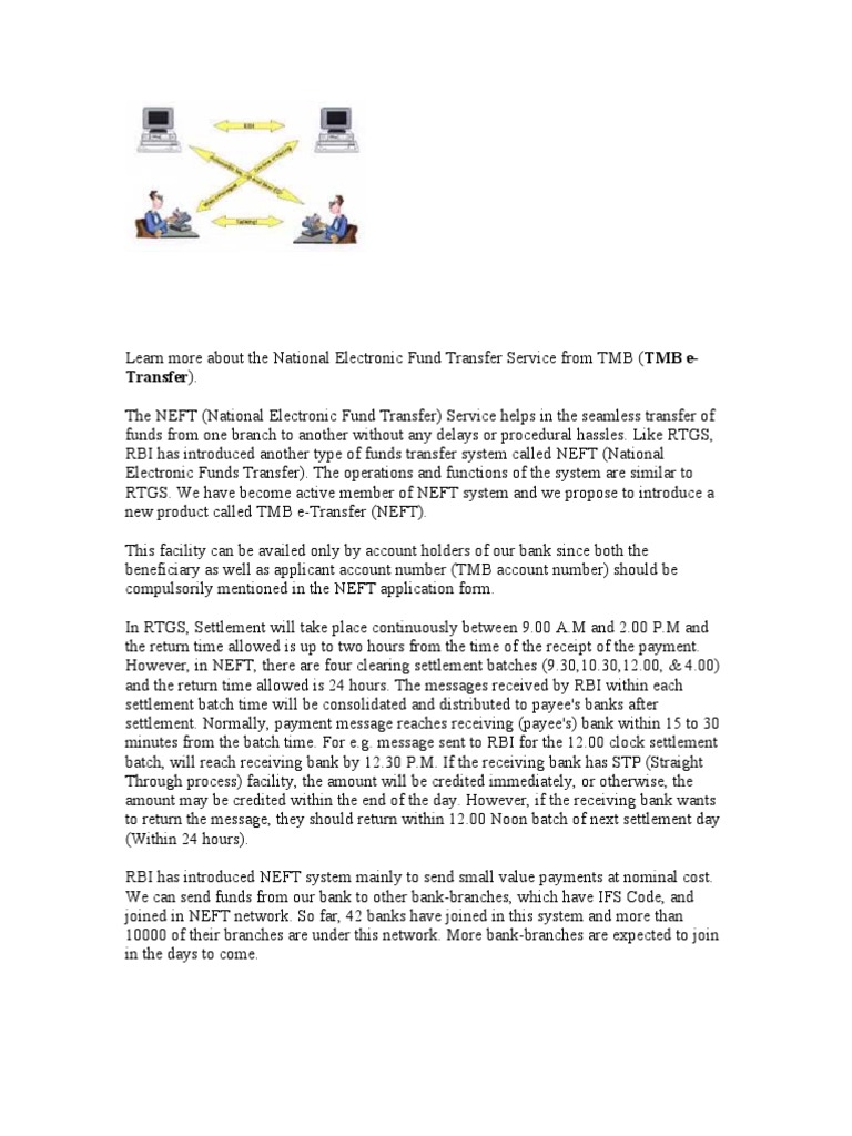Diagram of Neft | PDF | Payments | Service Industries