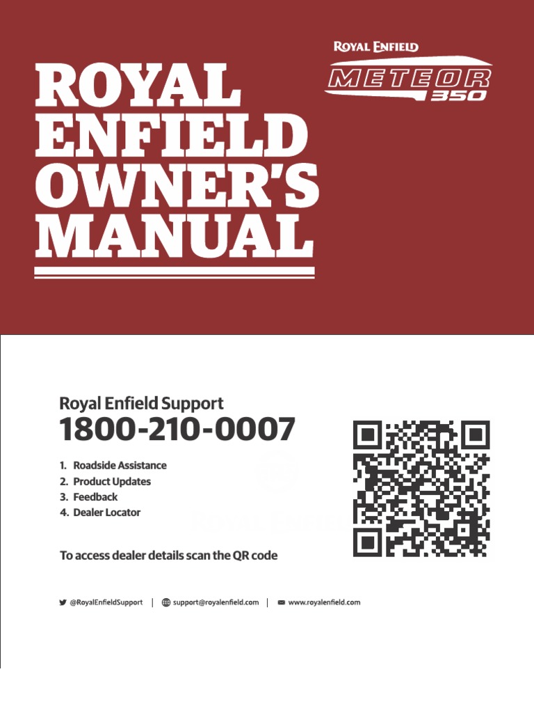 Meteor 350 Owners Manual | PDF