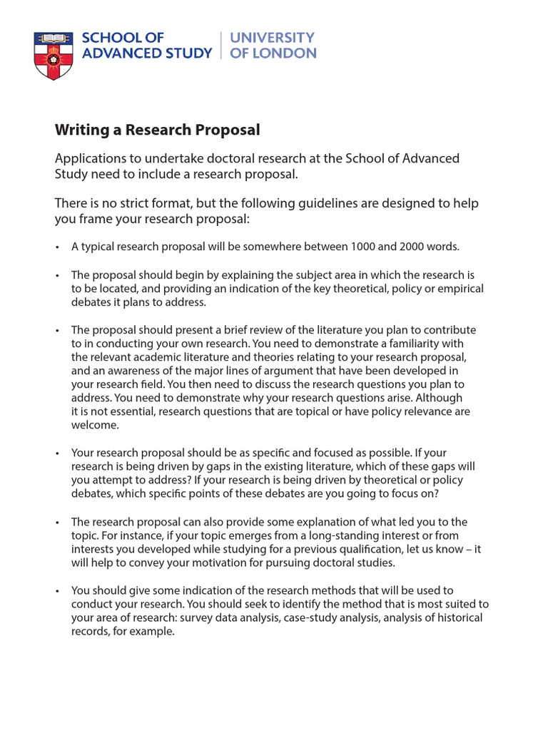 Writing A Research Proposal PDF | PDF | Data | Inquiry
