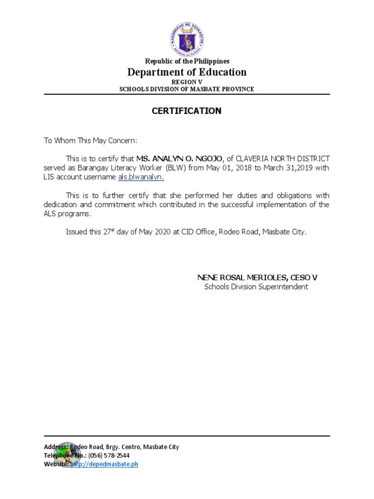 Als Certification | PDF