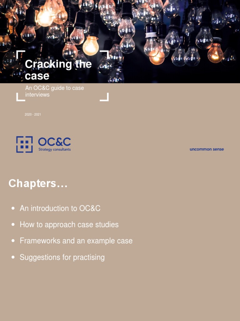 Cracking The Case: An OC&C Guide To Case Interviews | PDF | Estate ...