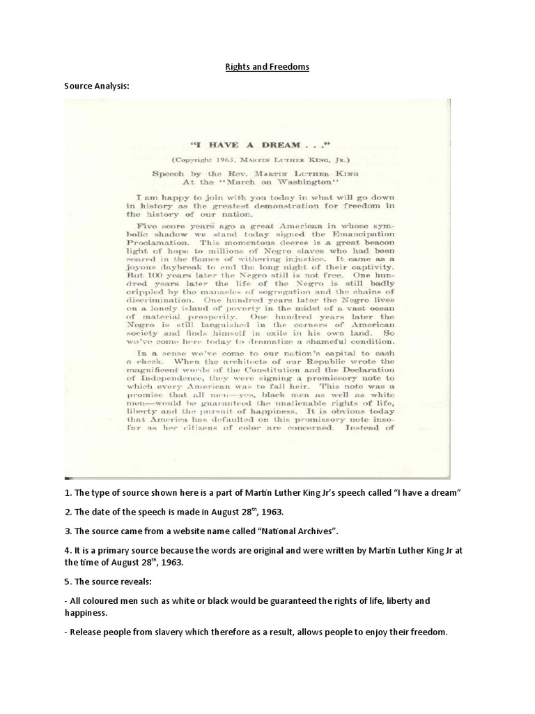 Rights and Freedoms Assessment Task | PDF | Indigenous Australians ...