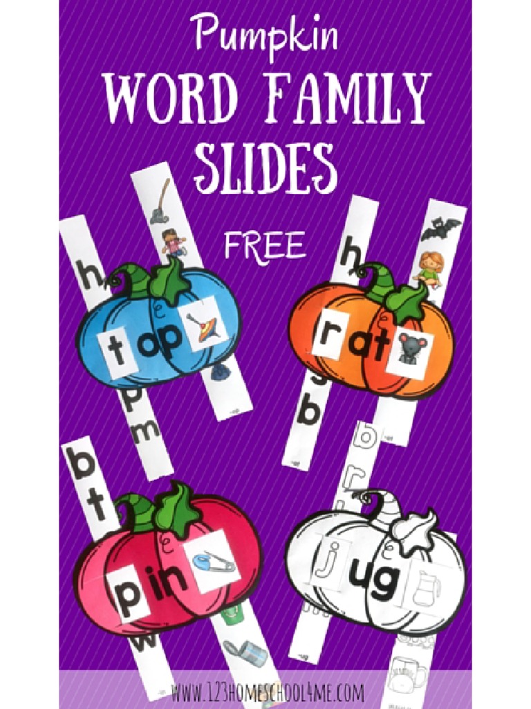 Pumpkin - Word Family Slides | PDF