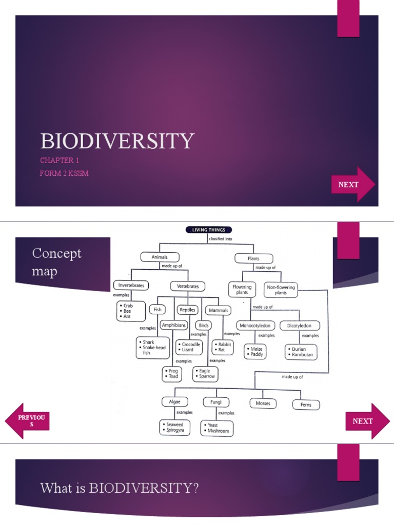 Chapter 1 Biodiversity Form 2 KSSM | PDF | Introduced Species ...