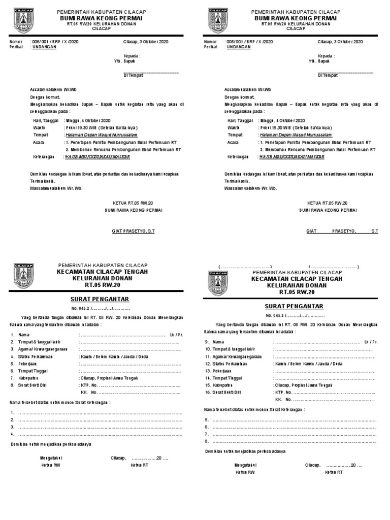 Undangan Agustusan | PDF