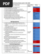 FSSAI Checklist - General Manufacturing | PDF | Hygiene | Food Safety