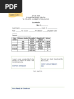 Hotel Receipt Template | PDF