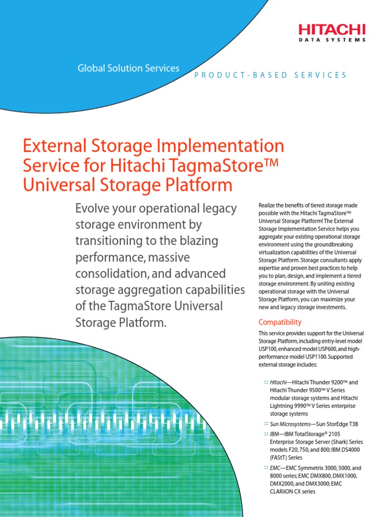 External Storage Implementation Service For Hitachi Tagmastore ...