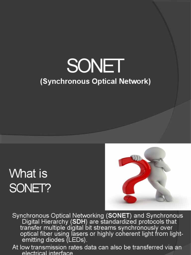 Sonet: (Synchronous Optical Network) | PDF | Networking Standards ...