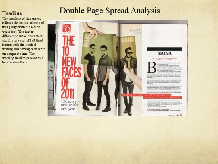 Double Page Spread Design Analysis | PDF