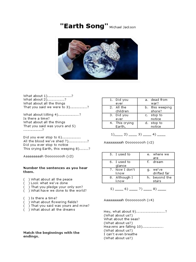 Michael Jackson's Earth Song Explained | PDF | Language Arts & Discipline