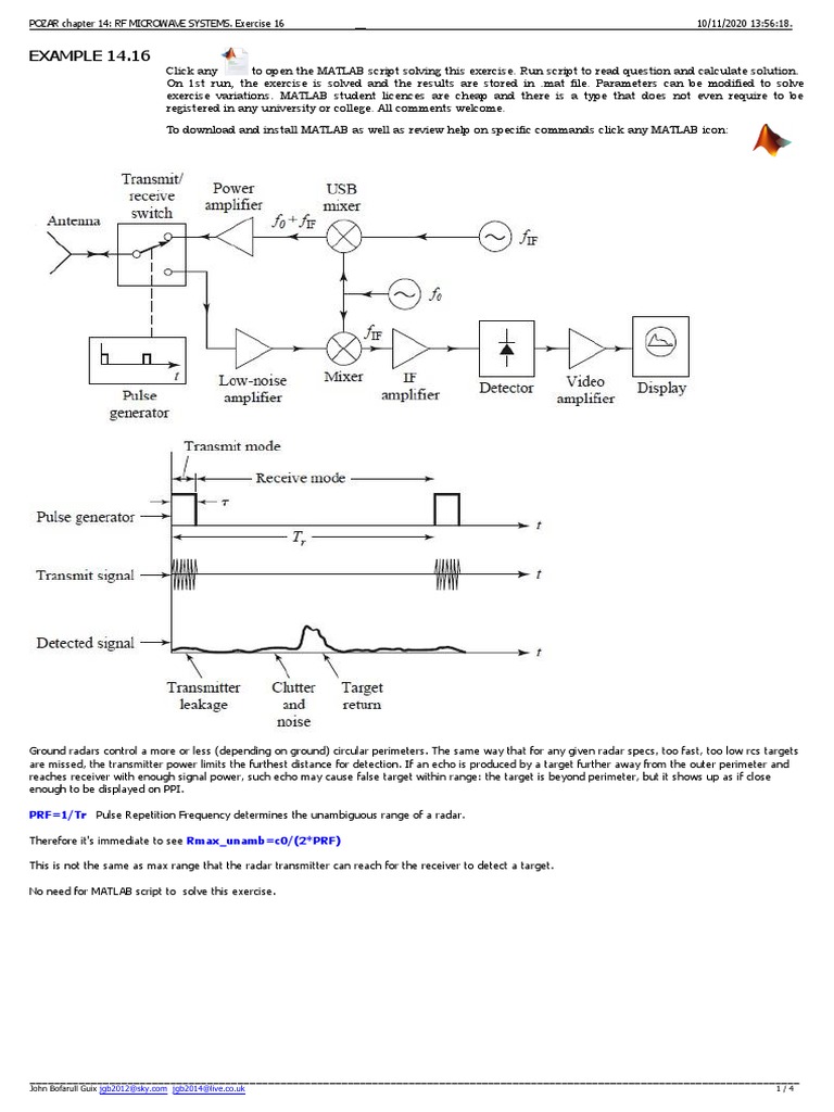 Solution To Microwave Engineering Pozar Chapter 14 Exercise 16 With ...