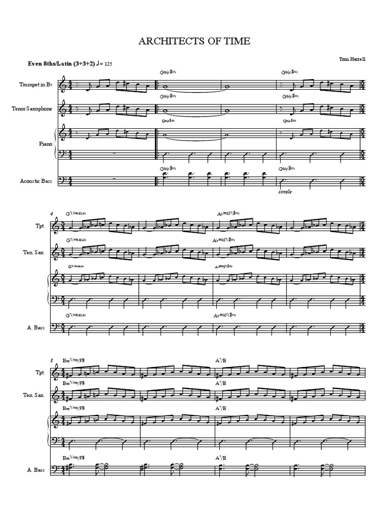 Tom Harrell - Architects of Time (C) | PDF | Music Production | African ...