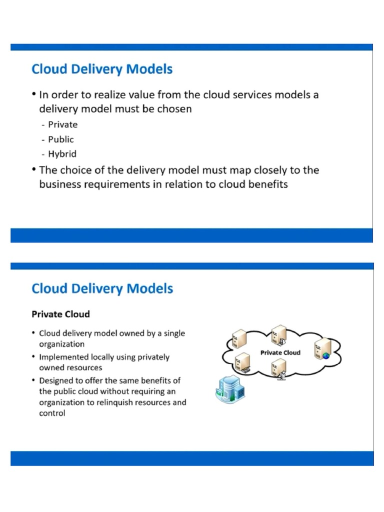 03 - Cloud Delivery Models PDF | PDF
