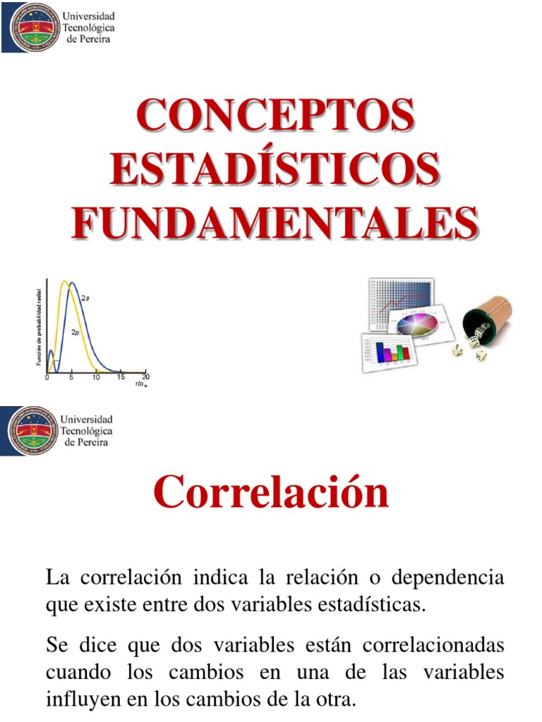 Conceptos estadísticos fundamentales: Correlación, covarianza, coeficiente de correlación y ...