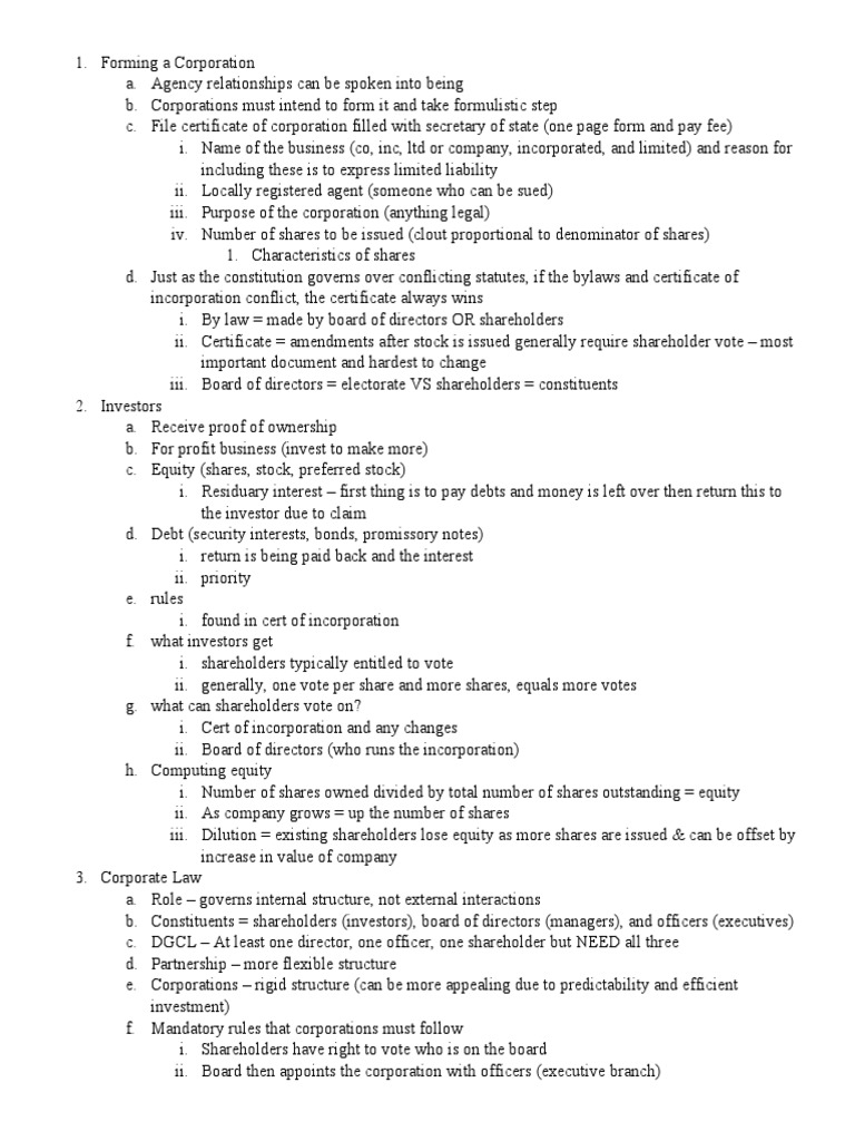 Themis - Corporation Outline | PDF | Piercing The Corporate Veil ...