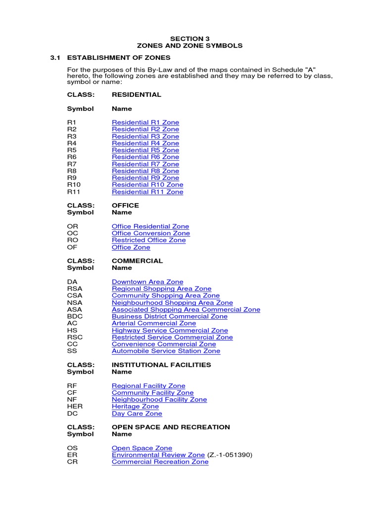 Zones and Symbols | PDF | Zoning | Environmental Impact Assessment