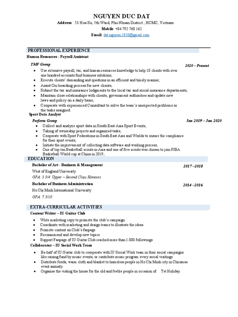 Nguyen Duc Dat | PDF | Ho Chi Minh City | Vietnam