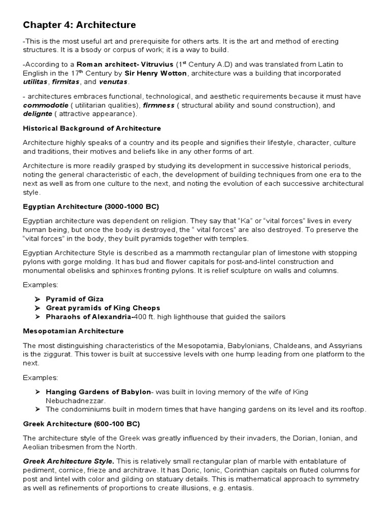 Chapter 4: Architecture: ST TH | PDF | Architectural Design | Architecture