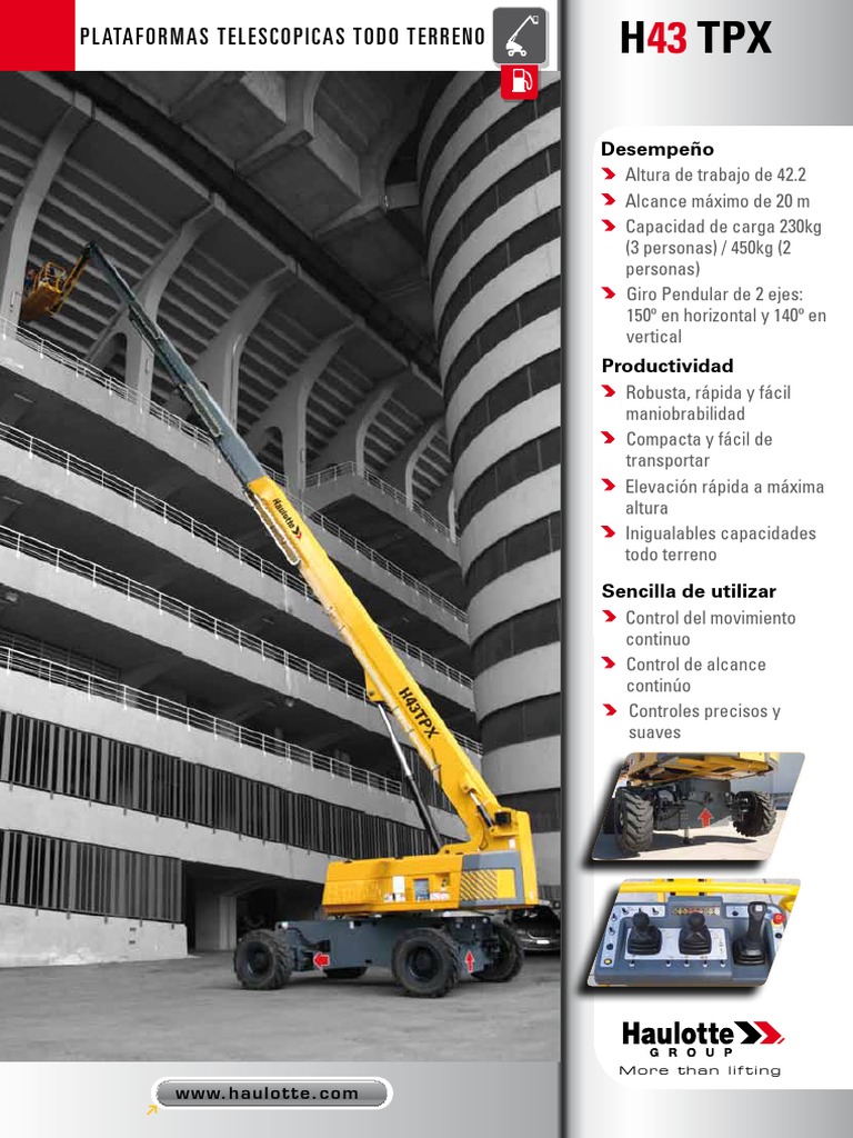 Manlift h43tpx Diesel | PDF | Industria automotriz | Vehículos terrestres