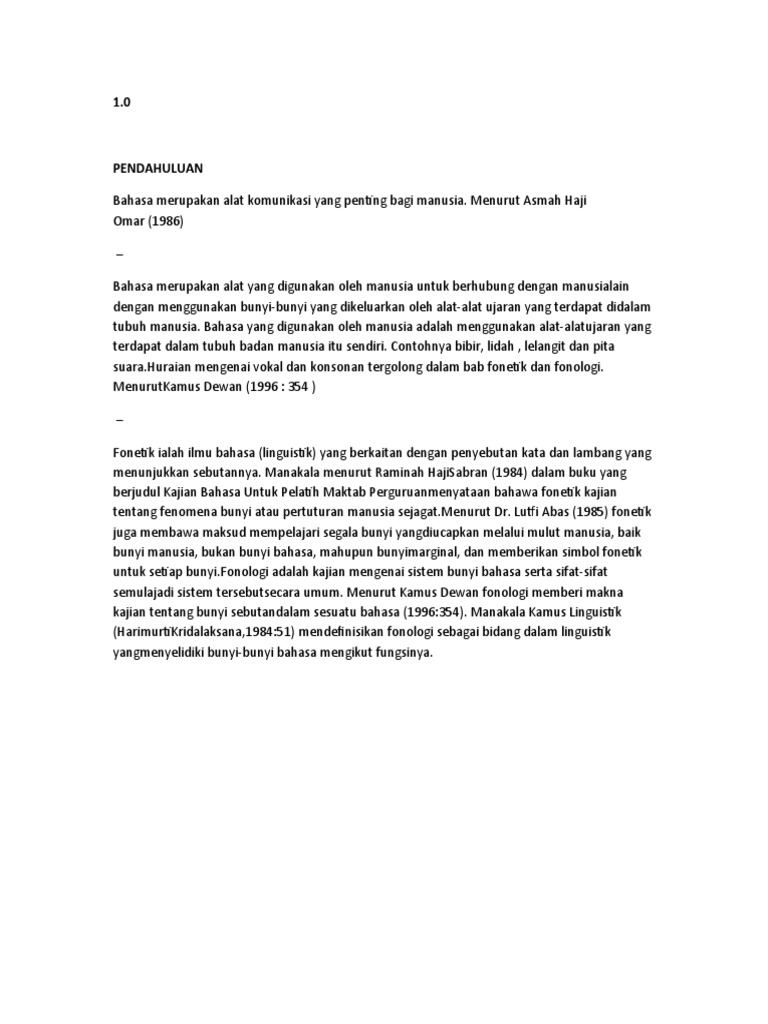 Fonetik | PDF | Seni & Disiplin Bahasa