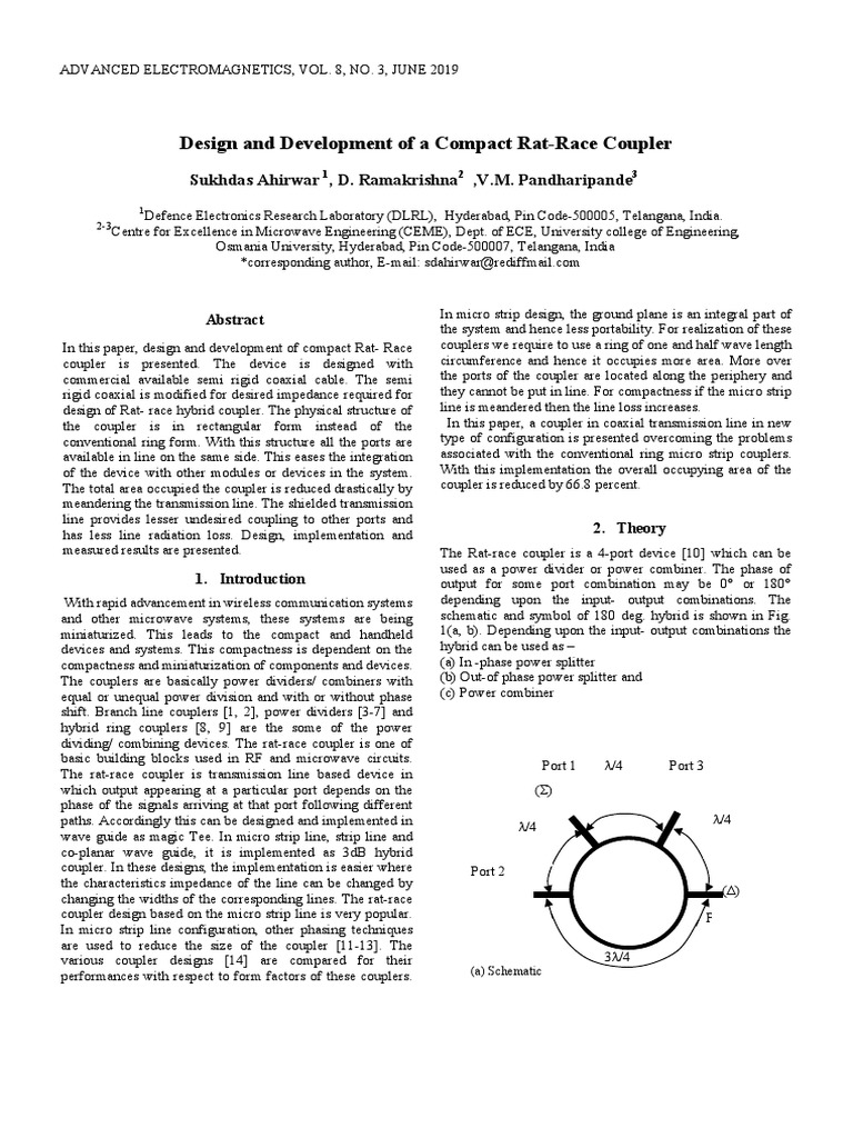 RR Coupler Theory Plus | PDF | Coaxial Cable | Information And ...