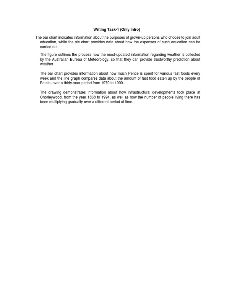 Writing Task | Download Free PDF | Chart | Pie Chart