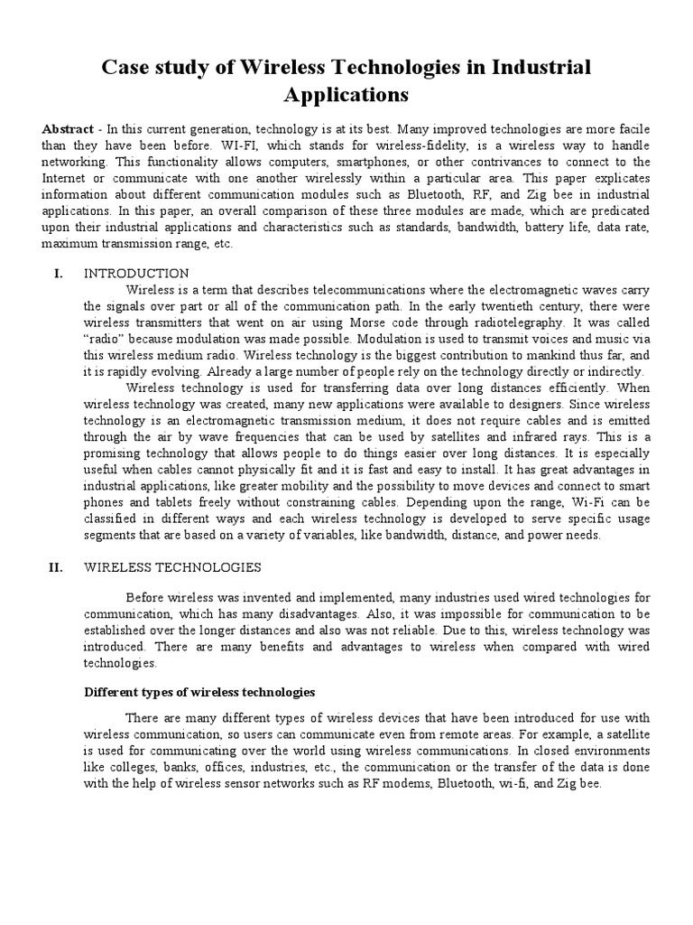 Case Study Mcs | PDF | Wi Fi | Radio