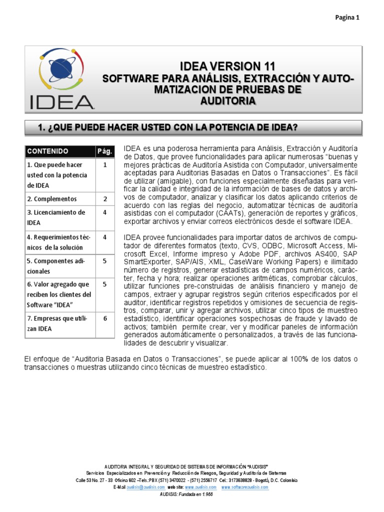 Caat Idea | PDF | Sistemas Citrix | Auditoría