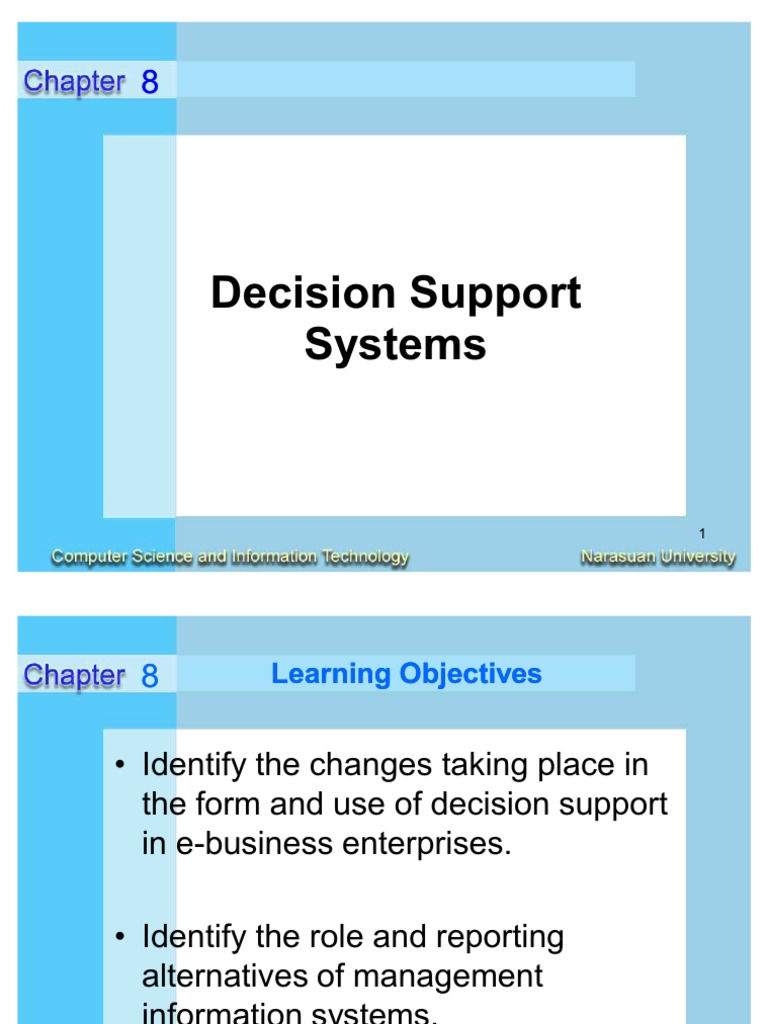 8 - Decision Support System | PDF | Decision Support System ...