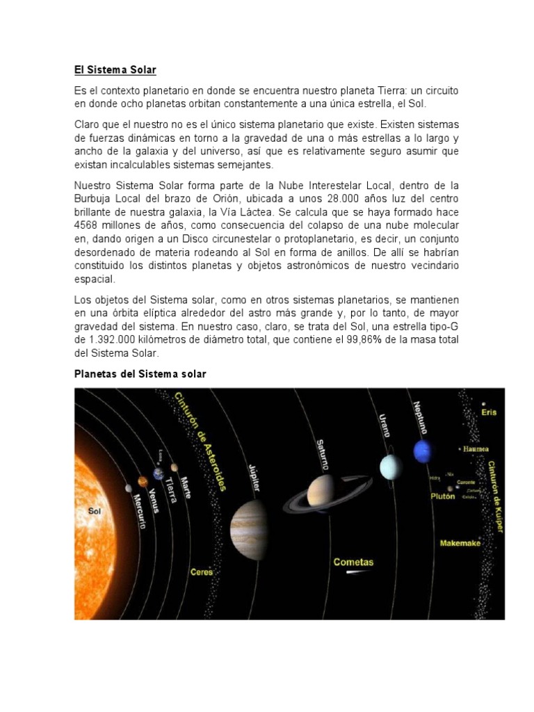 Guía del Sistema Solar y sus Planetas | PDF | Big Bang | Universo