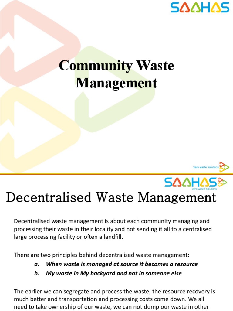 Managing Waste As A Community | PDF | Waste Management | Recycling