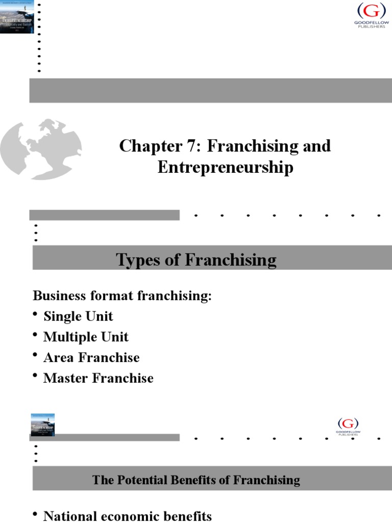An Overview of Franchising Models, Benefits of Franchising for National ...