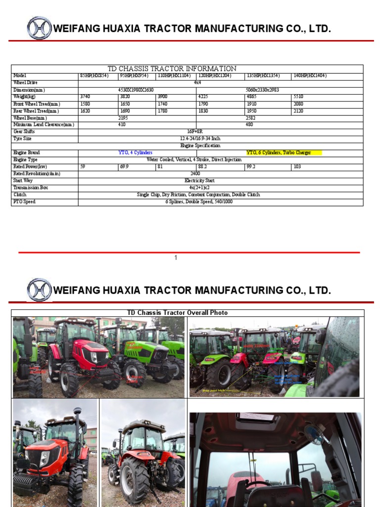 TD Chassis Tractor Information PDF | PDF