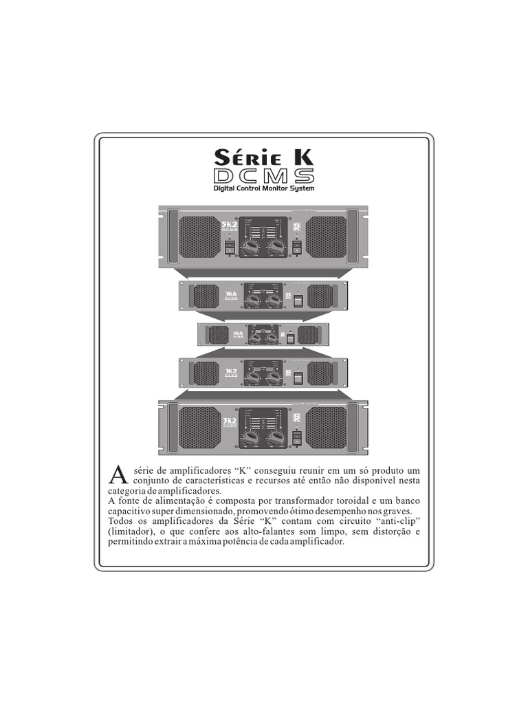 Potência Da Staner-Manual-Serie-K-Staner-Series | PDF | Amplificador ...
