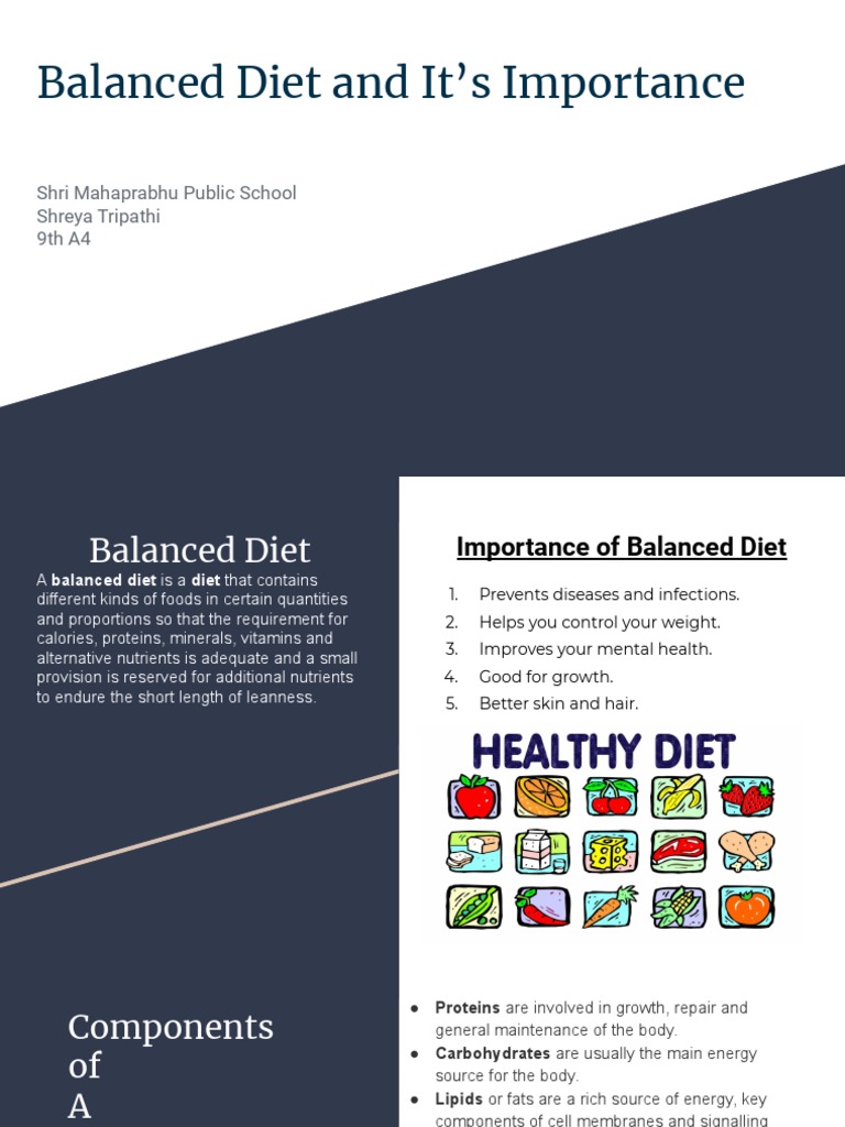 Balanced Diet and It's Importance | PDF